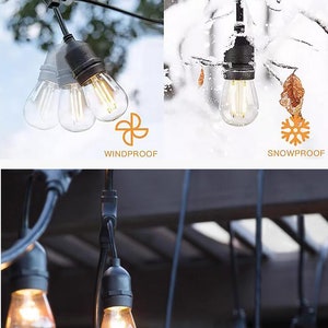 Customizable IP67 Waterproof Industrial String Lights Retro Edison ...