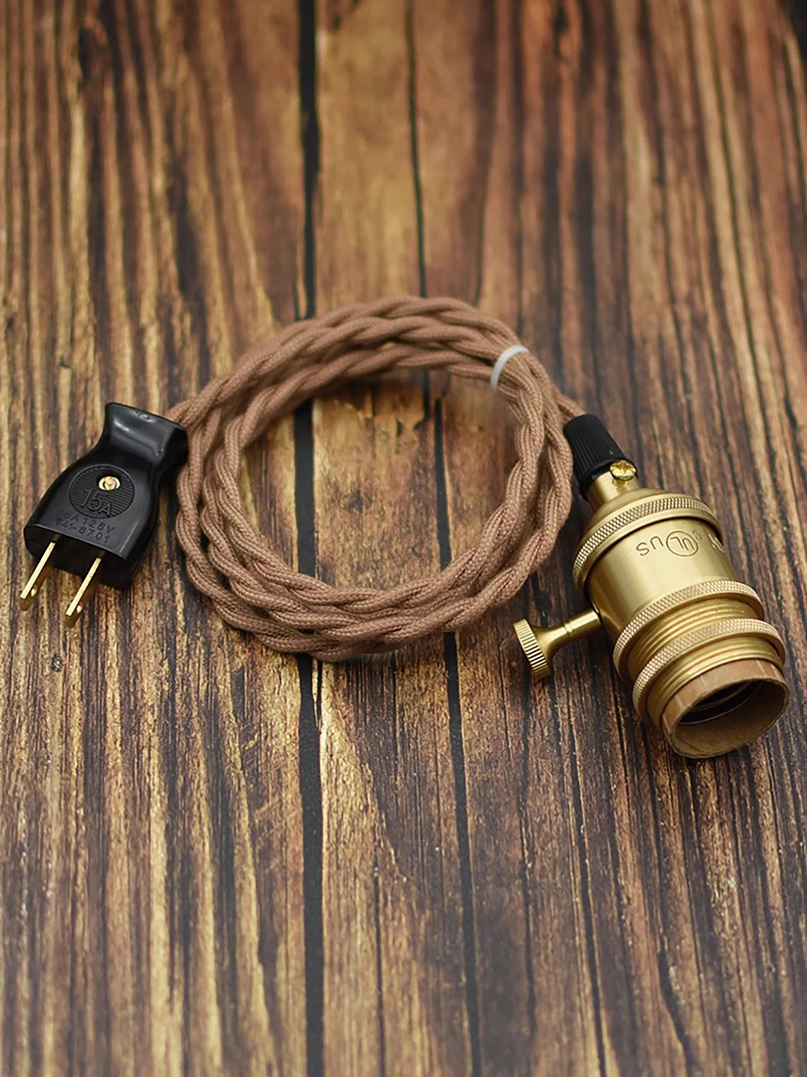 Custom Edison Style Pendant Lamp, Ceiling Wall Plug Light With Vintage ...