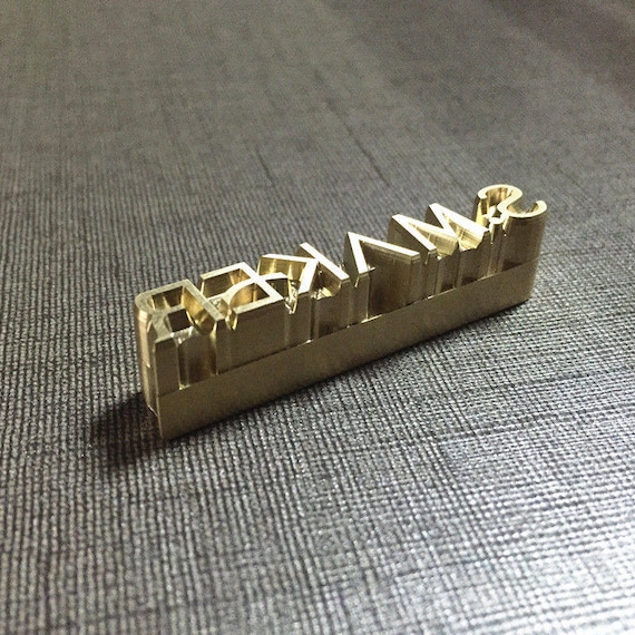 Extra 12mm Thick Brass Seal Plates Custom Made Stamp Logo | Etsy