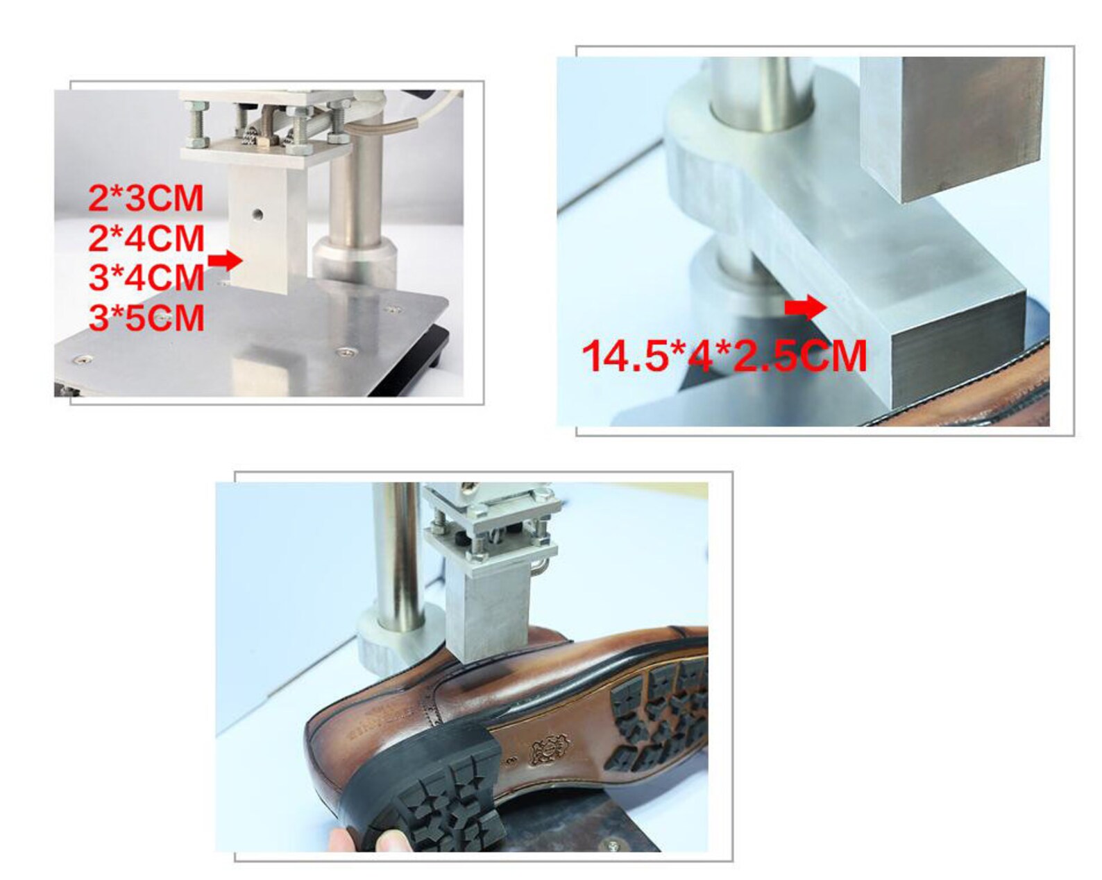 Complete Pro Shoe Logo Stamping Machine - Customize Seal Bronzing ...