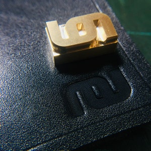 Micro Cut Custom Leather Stamp - Micro-branding Iron Embosser Logo ...