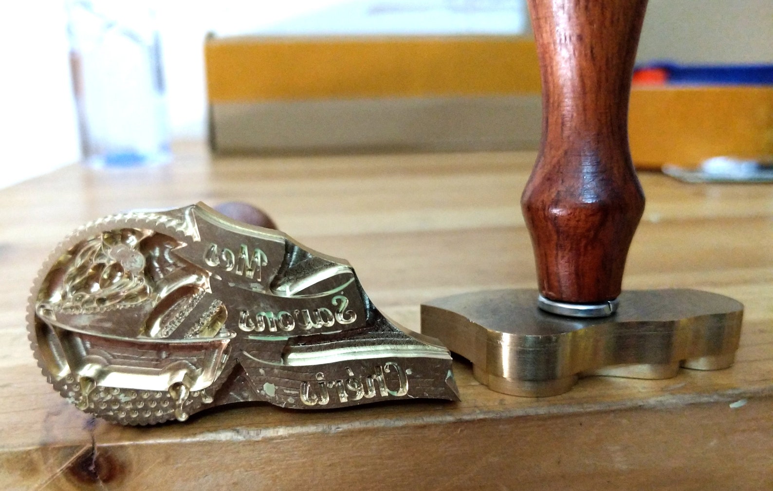 Custom Brass Soap Logo Stamp Logo Embosser Handmade Metal - Etsy