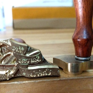 Custom Brass Soap Logo Stamp, Logo Embosser Handmade Metal Soap Seal ...