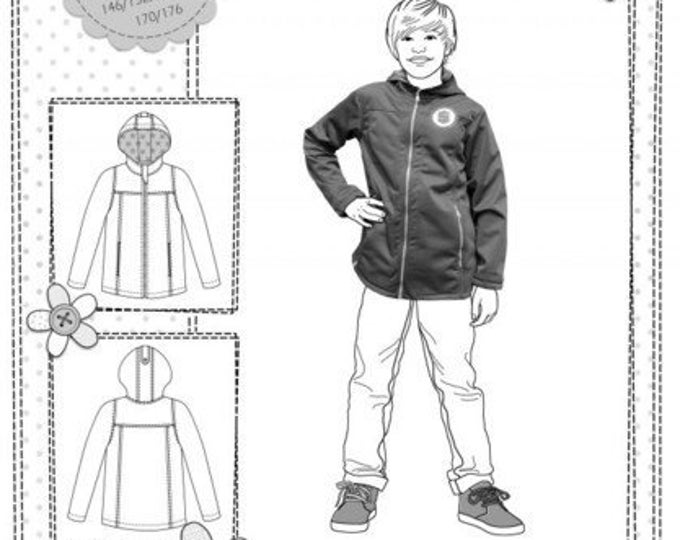 Quinn Softshell Jacket Sewing Pattern Color Mix Paper Sheet - Etsy