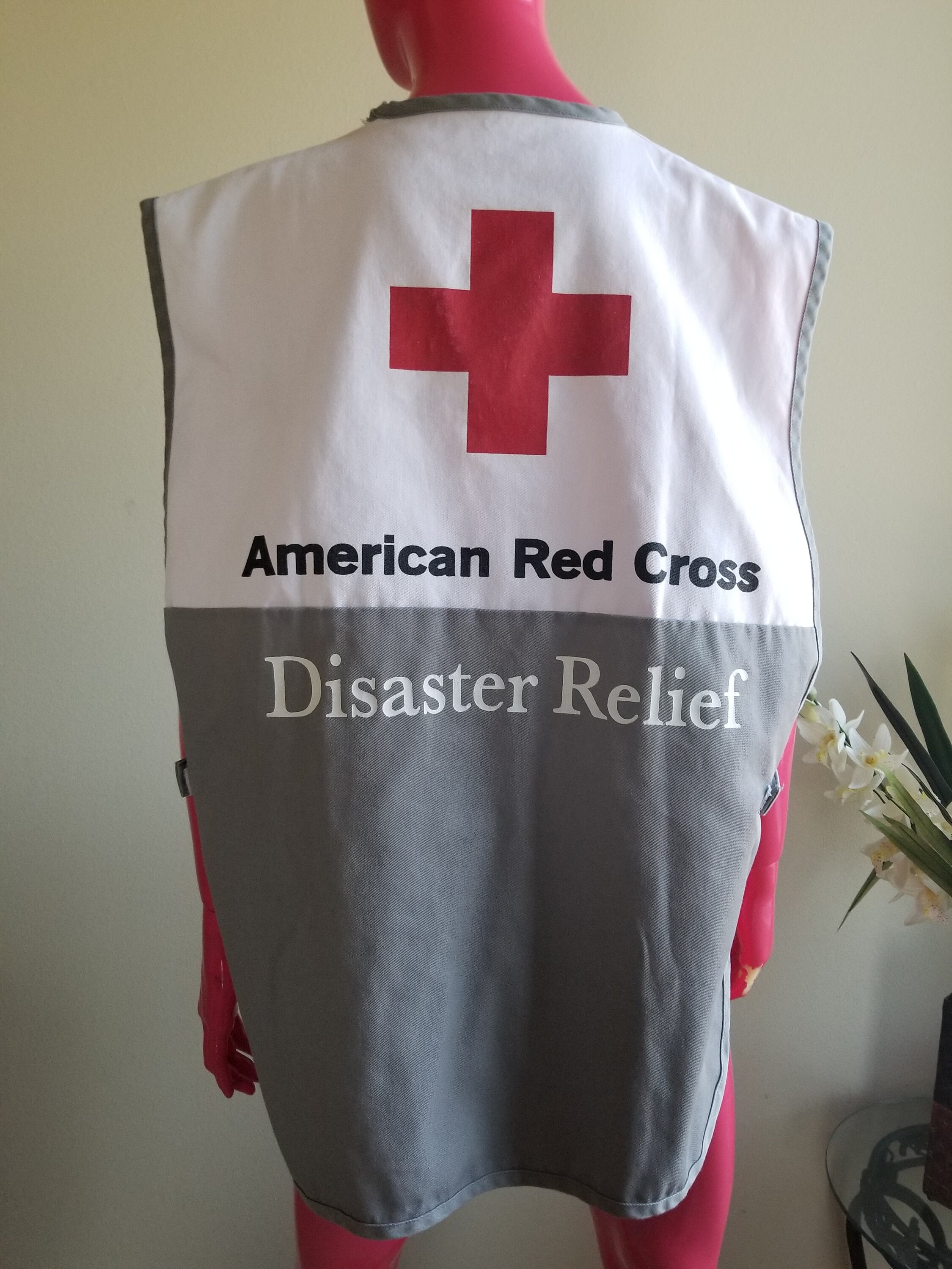 Vintage Red Cross Disaster Relief set with size Large vest | Etsy