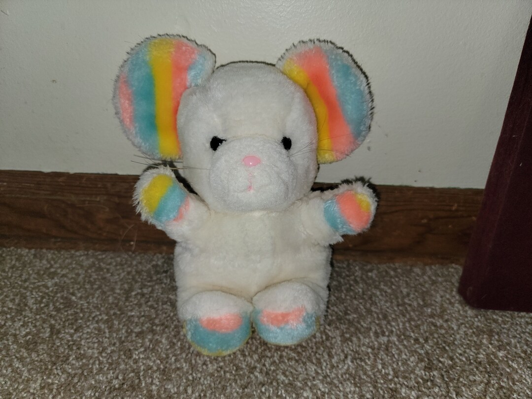 Vintage Russ Berrie Plush Cheddar Mouse Rare - Etsy