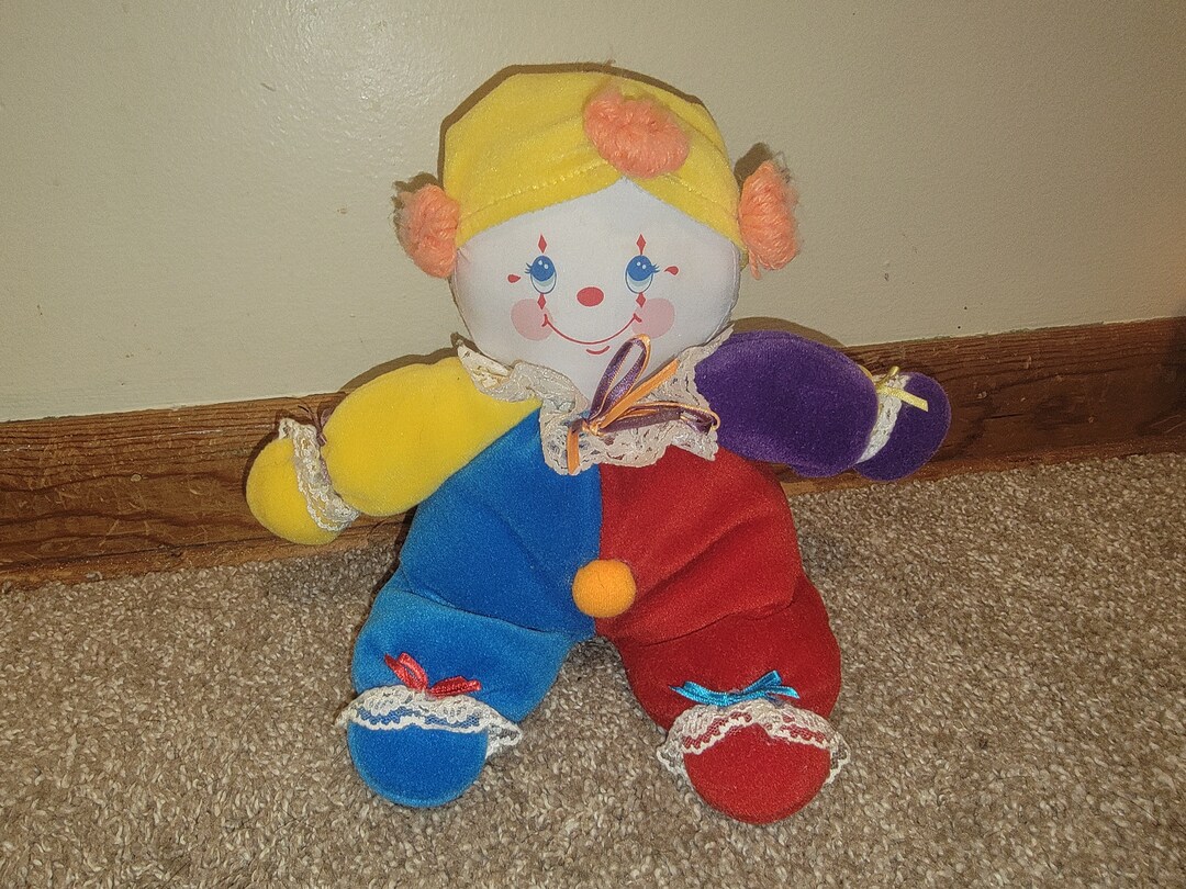 Vintage Russ Berrie Plush Lovey Co Co Clown Plush - Etsy
