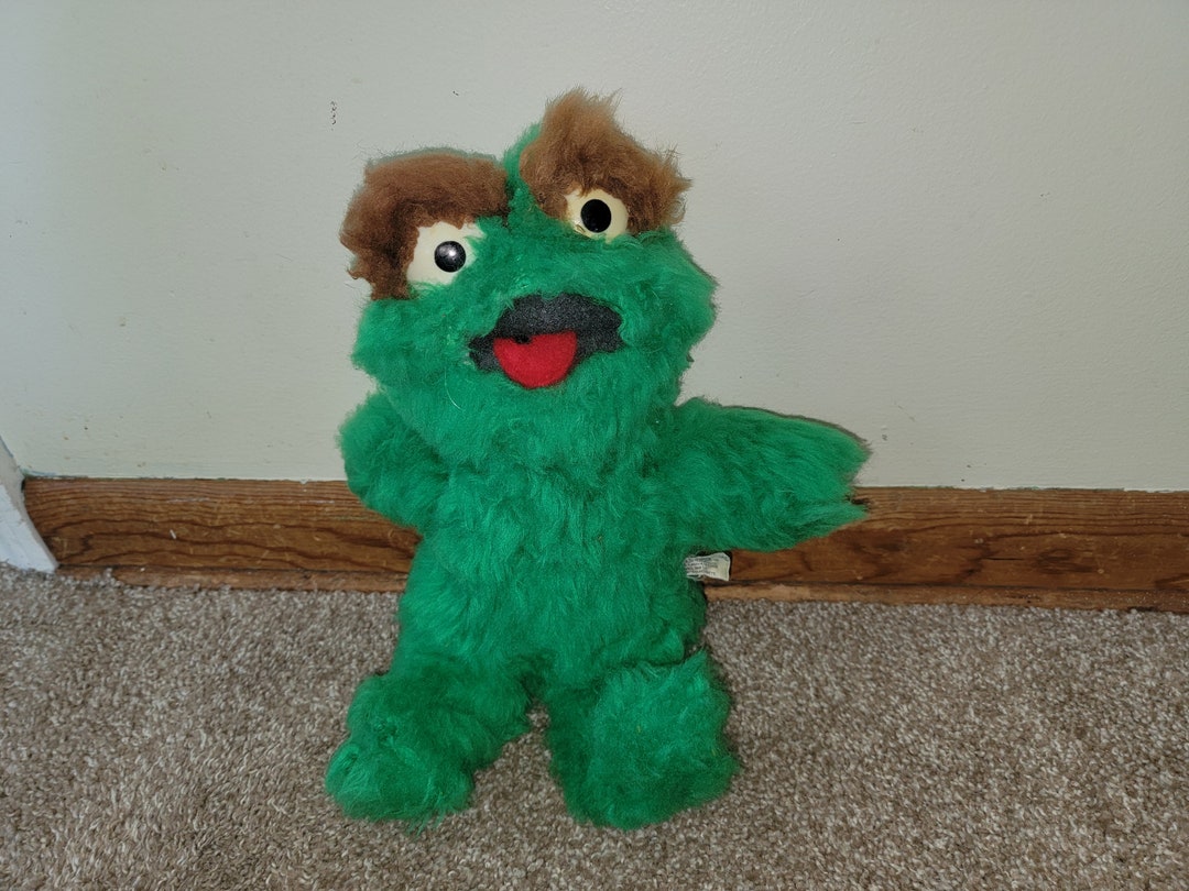 Vintage Knickerbocker Plush Sesame Street Oscar the Grouch - Etsy