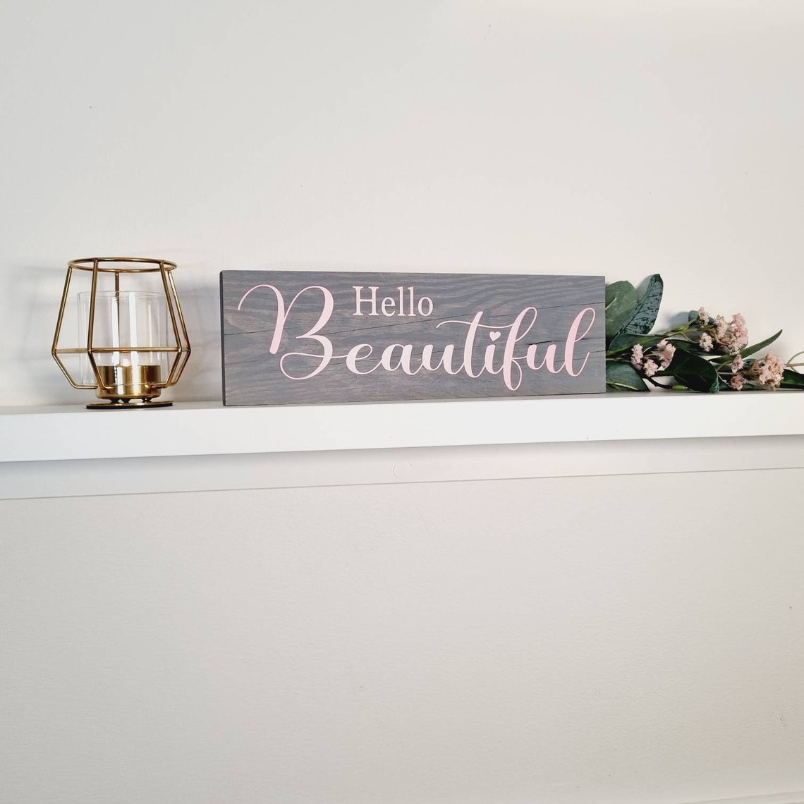 Hello Beautiful Sign Dressing Room Decor Teenage Girls Room | Etsy