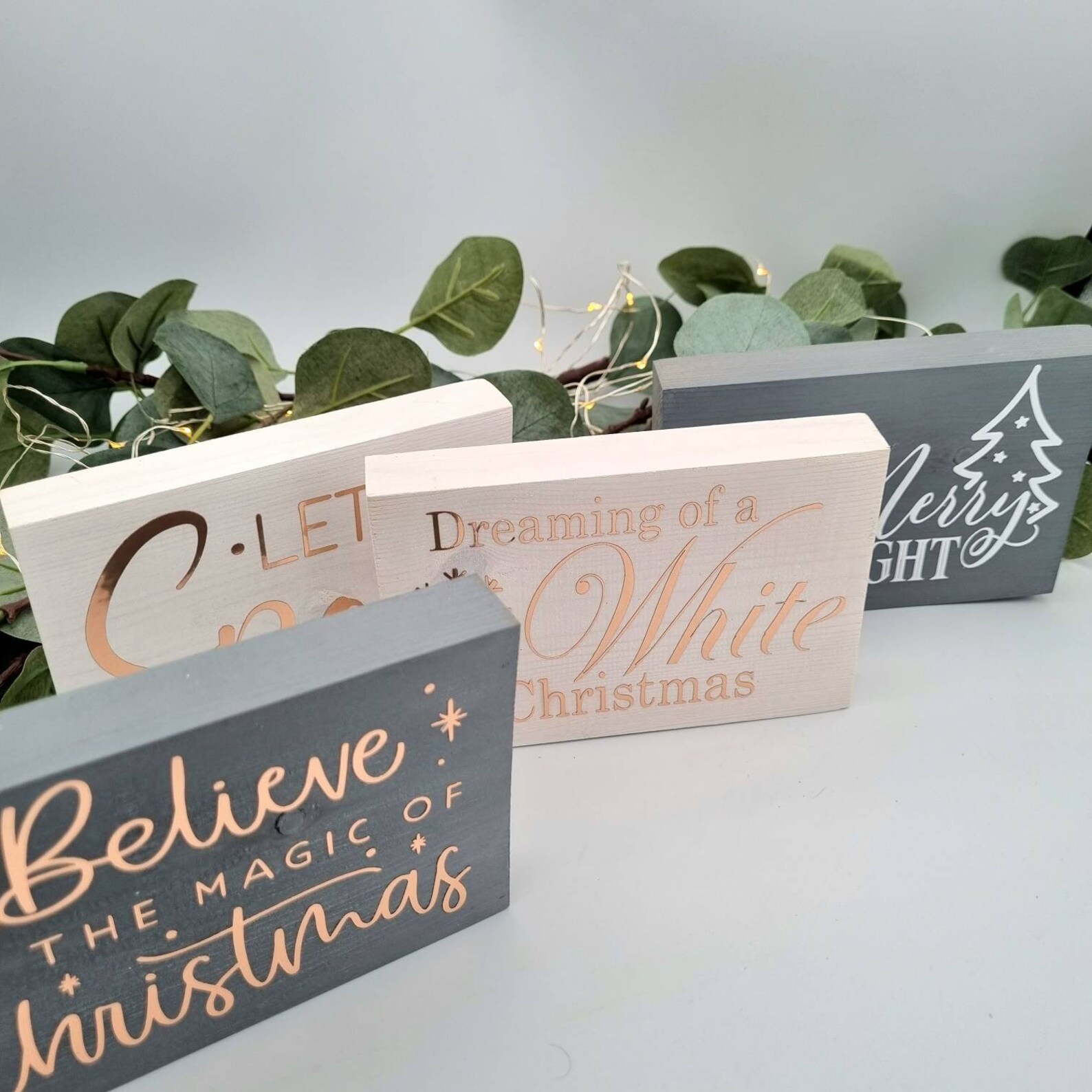 Decorative Christmas Mini Wooden Sign Plaque Christmas Tiered - Etsy UK