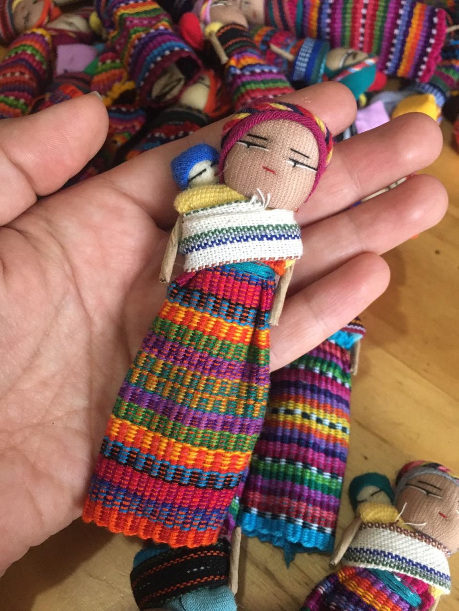 Lot Of 50 Pieces Handmade Guatemalan Worry Dolls Carrying Etsy