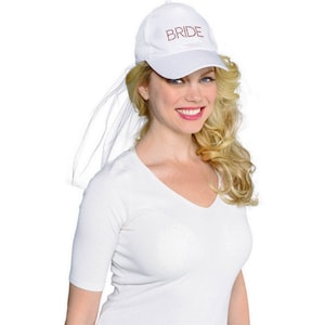 Bride to Be Veil With Hat Wedding Hens Night Party Bridal Shower ...