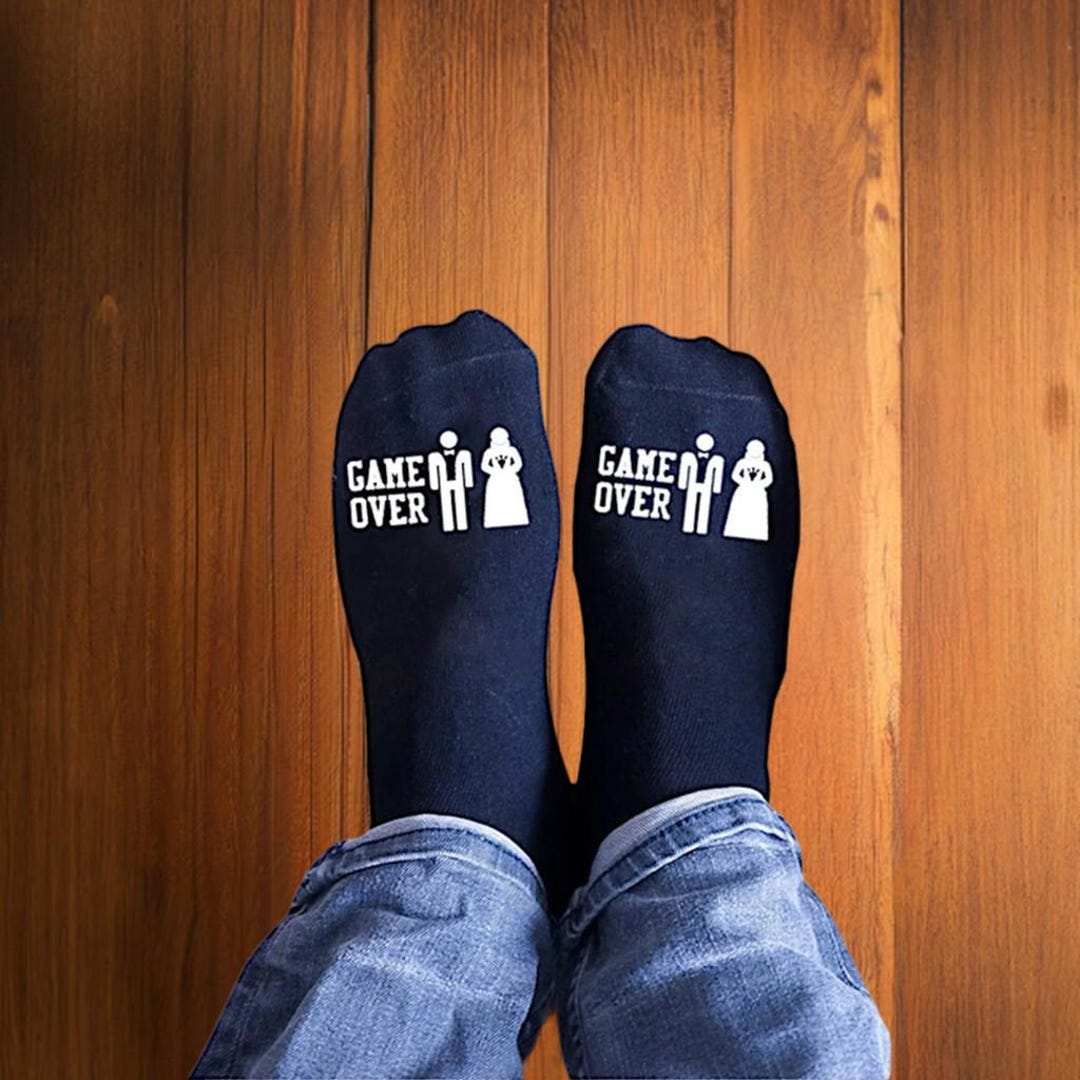 Game Over Socks Groom to Be Bucks Stag Bachelor Party Night Wedding ...