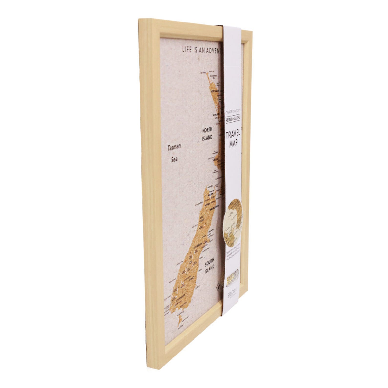 New Zealand Travel Map Cork Pin Board - Etsy