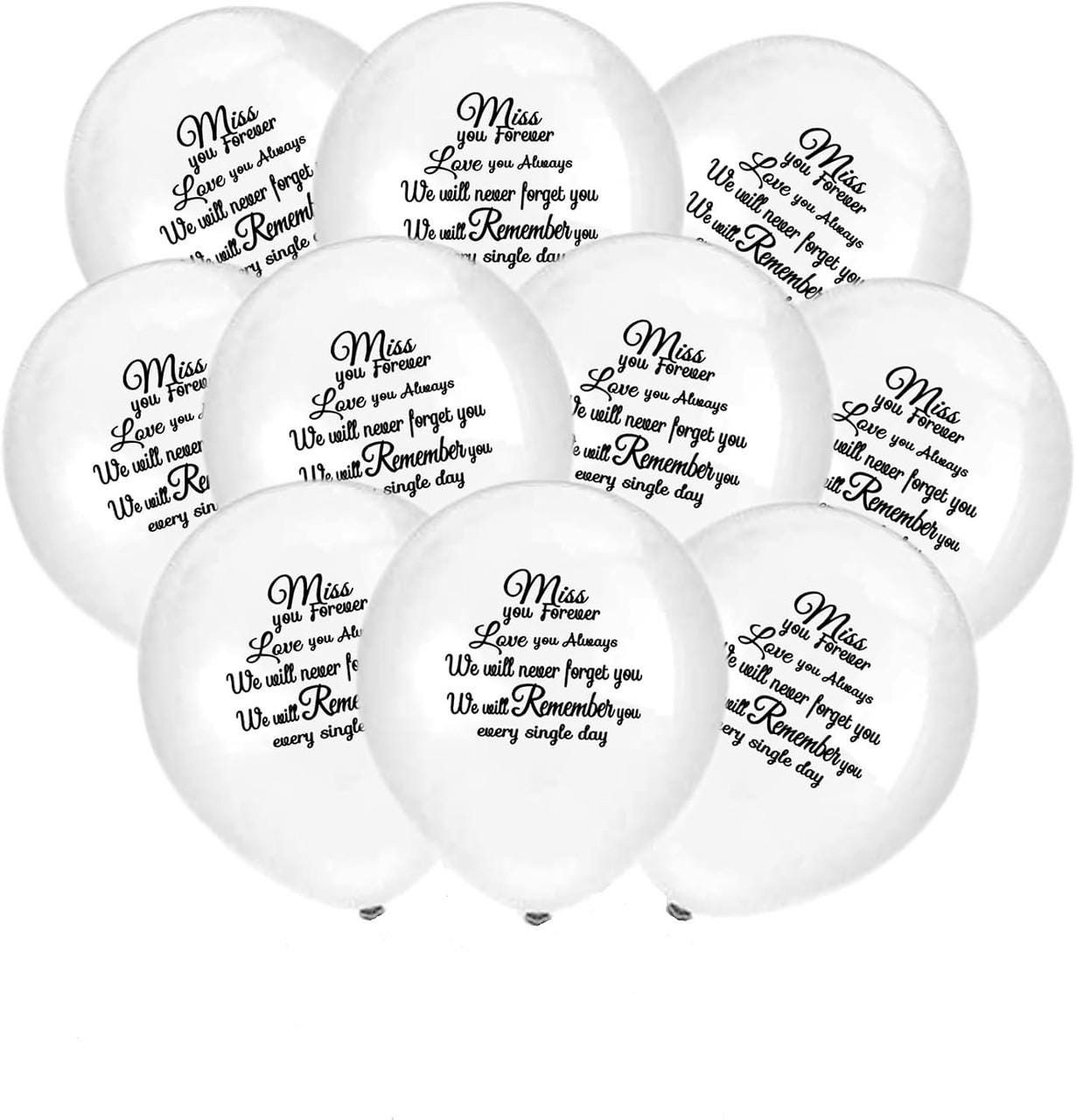 Memorial Memory Remembrance Heaven Balloons for Funeral Release Party ...