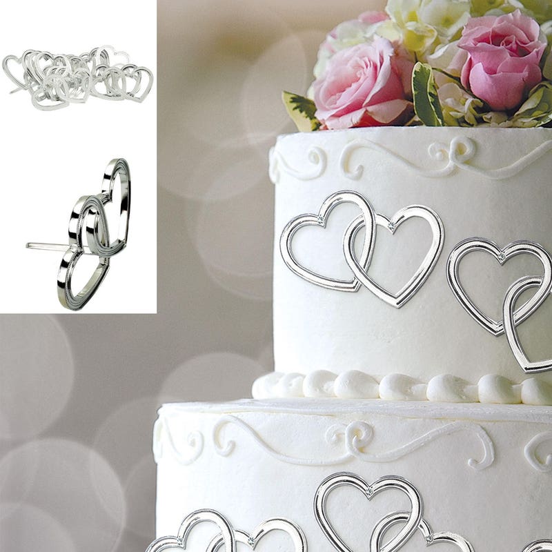 Silver Cake Topper - Etsy