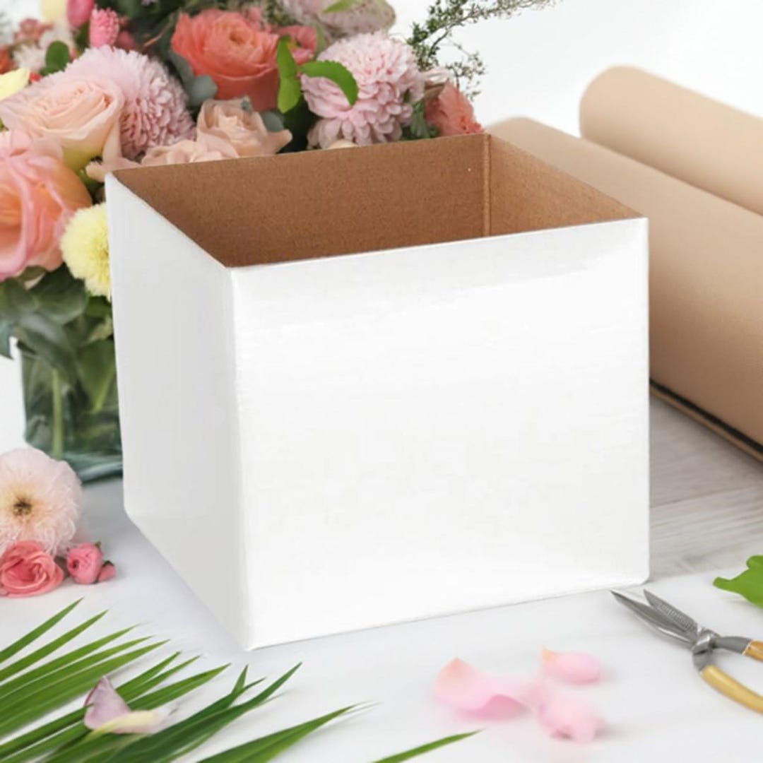25 X Posy Boxes White Cardboard Small Flower Gift Box Arrangements - Etsy