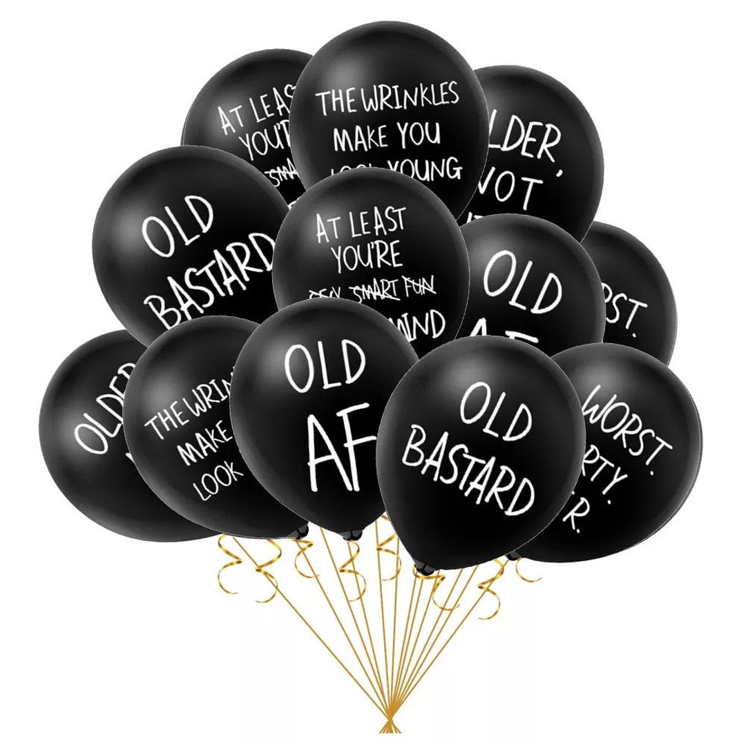 Happy Birthday Party Decorations Rude Balloons Funny Joke - Etsy