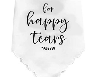 For Your Happy Tears Wedding Handkerchief - Etsy