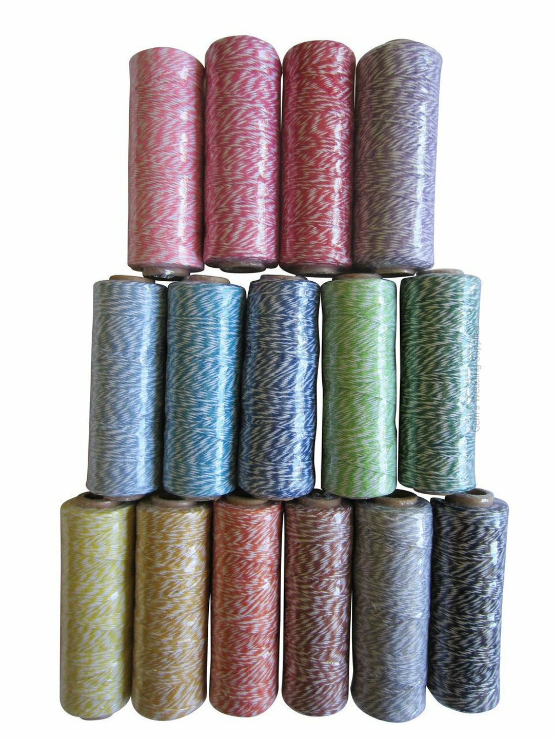 Bakers Twine Cotton String 4 Ply Coloured Striped for Crafts Gift ...