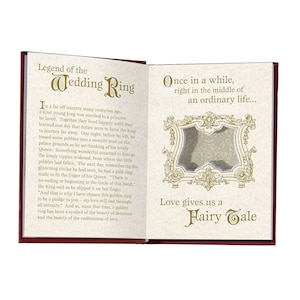 Wedding Ring Book Bearer Pillow Alternatives Fairytale Ceremony ...