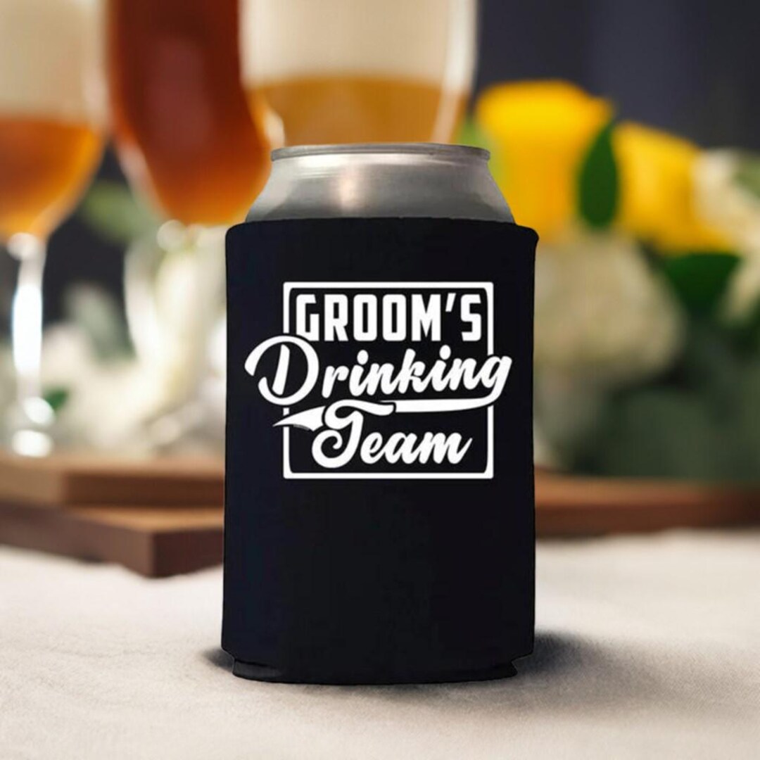 Wedding Stubby Holder Cooler Groomsman Gifts Bridal Party Favours Bucks ...