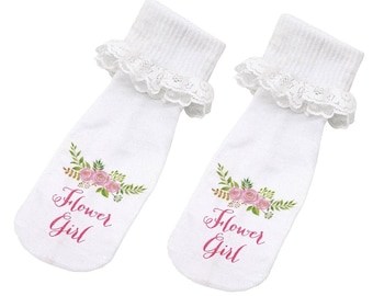 Flower Girl Socks - Etsy