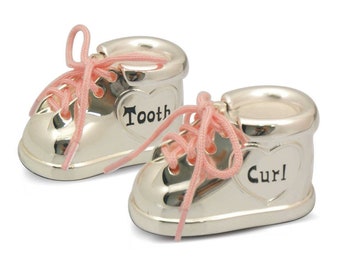 First Tooth First Curl Keepsake, Storage Pots Gift, Hair and Teeth, New ...