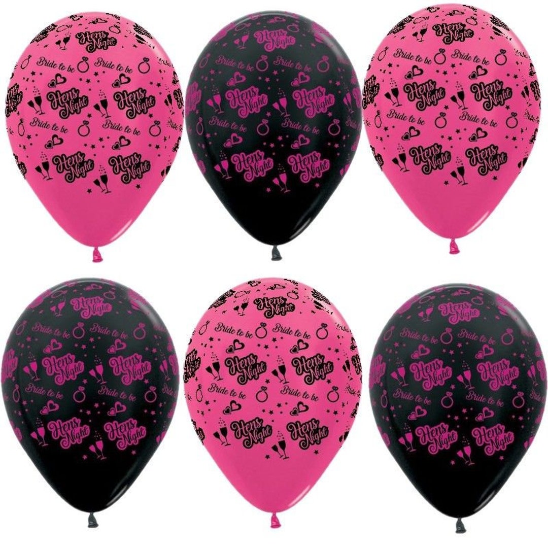 Hens Night Balloons X6 Decorations Helium Bride Tribe Bachelorette ...