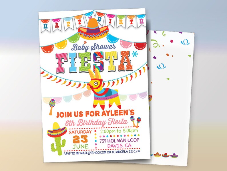 Fiesta Party Banner, Printable Fiesta Banner, Fiesta Birthday Banner ...