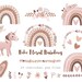 Boho Rainbow Watercolor Clip Art / Boho Nursery Decor - Etsy