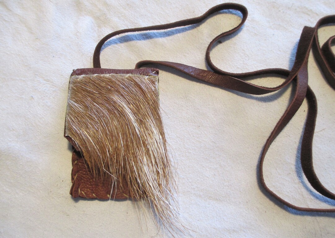 Medicine Bag, Spirit Pouch, Gem Carrier, Deerskin, 1.75"x2.5", With ...