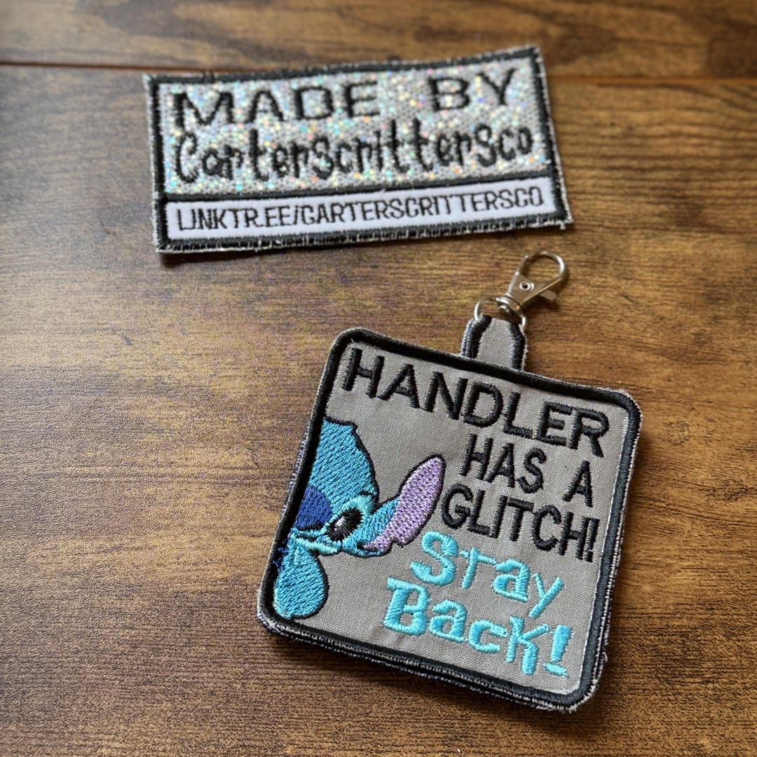 Handler Has a Glitch Double Sided- Patch + Velcro Back Patch Tab - Etsy