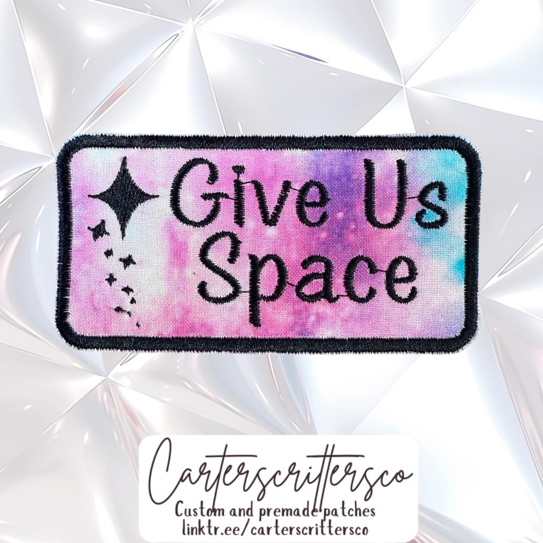 Give Us Space Embroidered Patch - Etsy