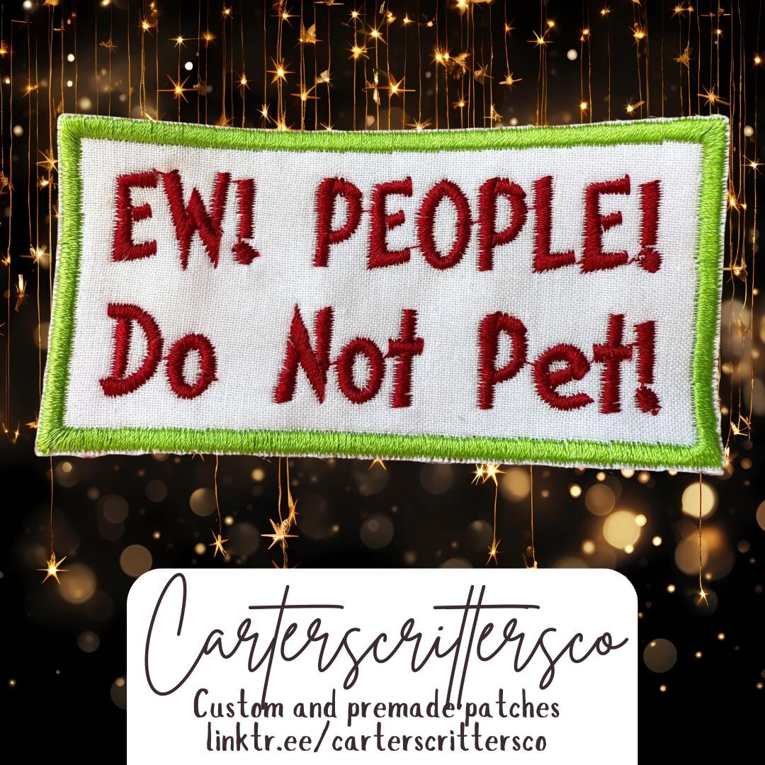 Ew People Embroidered Patch - Etsy