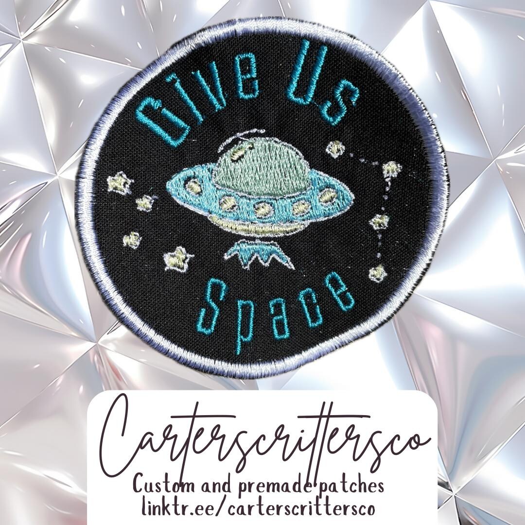 Give Us Space Embroidered Patch - Etsy