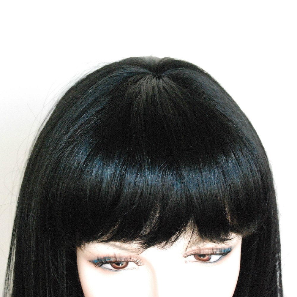 Jet Black / Long Bop Style / Heat Resistant - Etsy