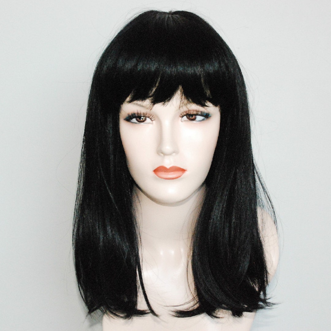 Jet Black / Long Bop Style / Heat Resistant - Etsy