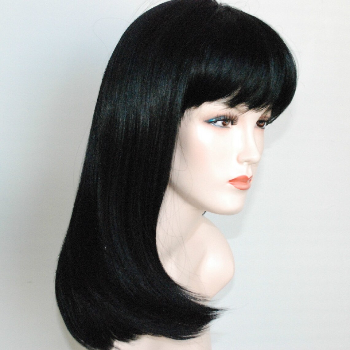 Jet Black / Long Bop Style / Heat Resistant - Etsy