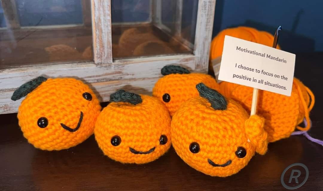 Crochet Motivational Mandarin Handmade Soft Cotton Yarn Amigurumi - Etsy