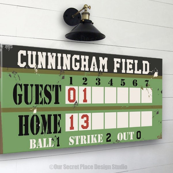 Baseball Scoreboard - Etsy