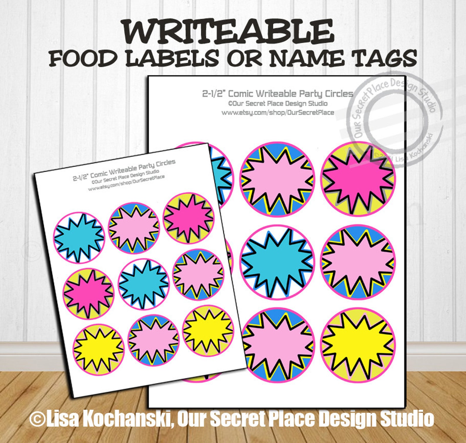 PRINTABLE Party Labels Superhero Party Printable Party Decor - Etsy