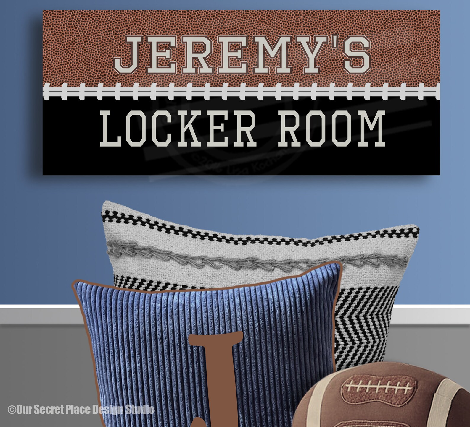 Boys Personalized Baseball Sign Kids Custom Canvas Sports Nursery Sign ...