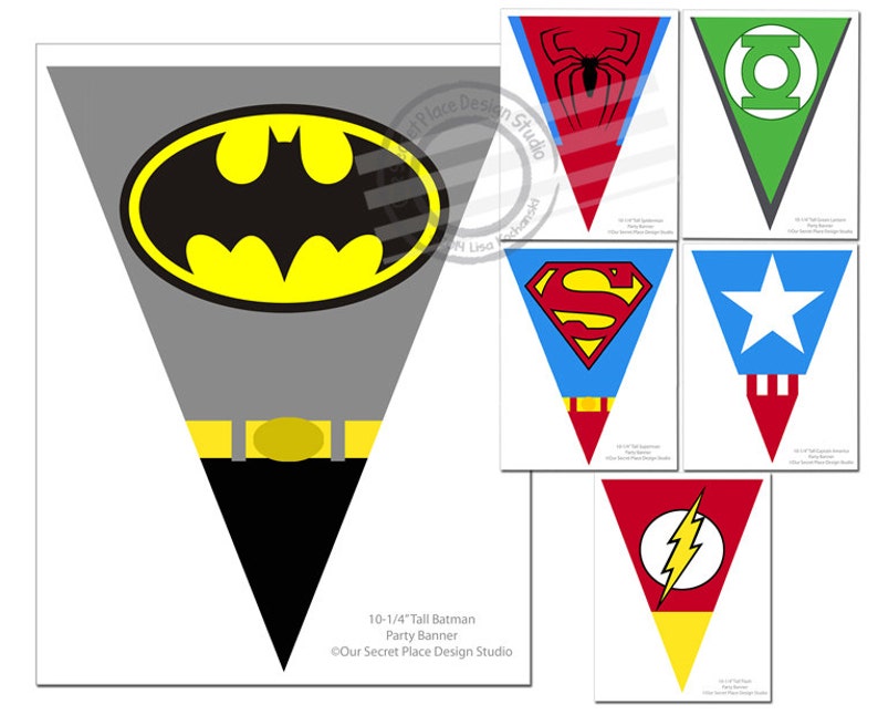 PRINTABLE Superhero Party Banner Super Hero Party Banner Super - Etsy ...
