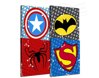 INSTANT DOWNLOAD Editable Superhero Signs Superhero Party - Etsy