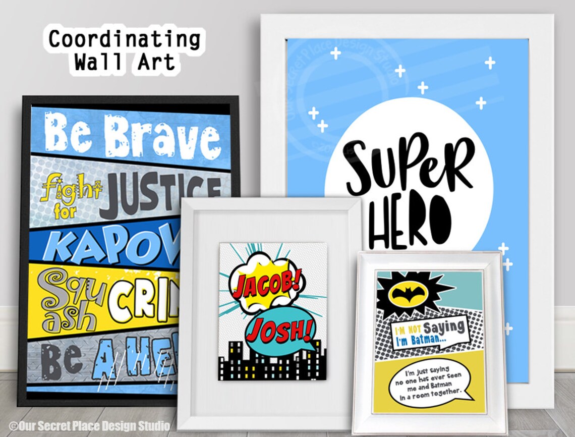 DIGITAL Kids Personalized Wall Art Nursery Name Sign Boy - Etsy