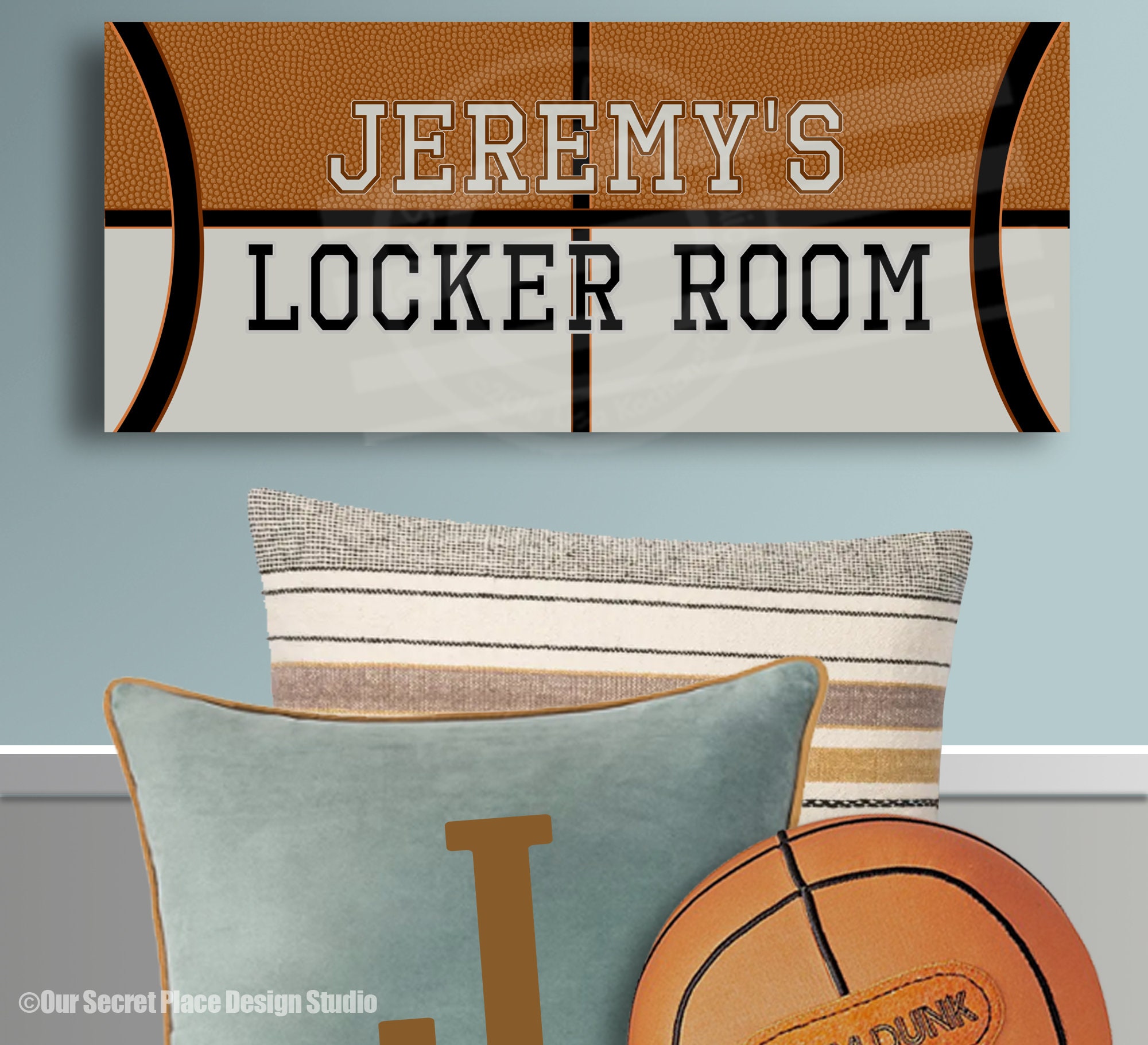Boys Personalized Baseball Sign Kids Custom Canvas Sports Nursery Sign ...