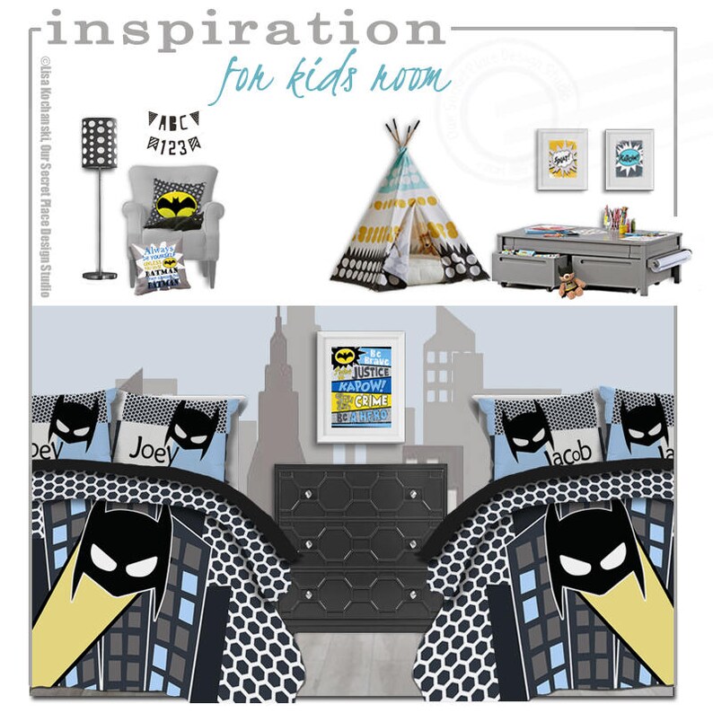 Bam Splat Kapow Superhero Canvas Wall Art for Boys Room Wall | Etsy