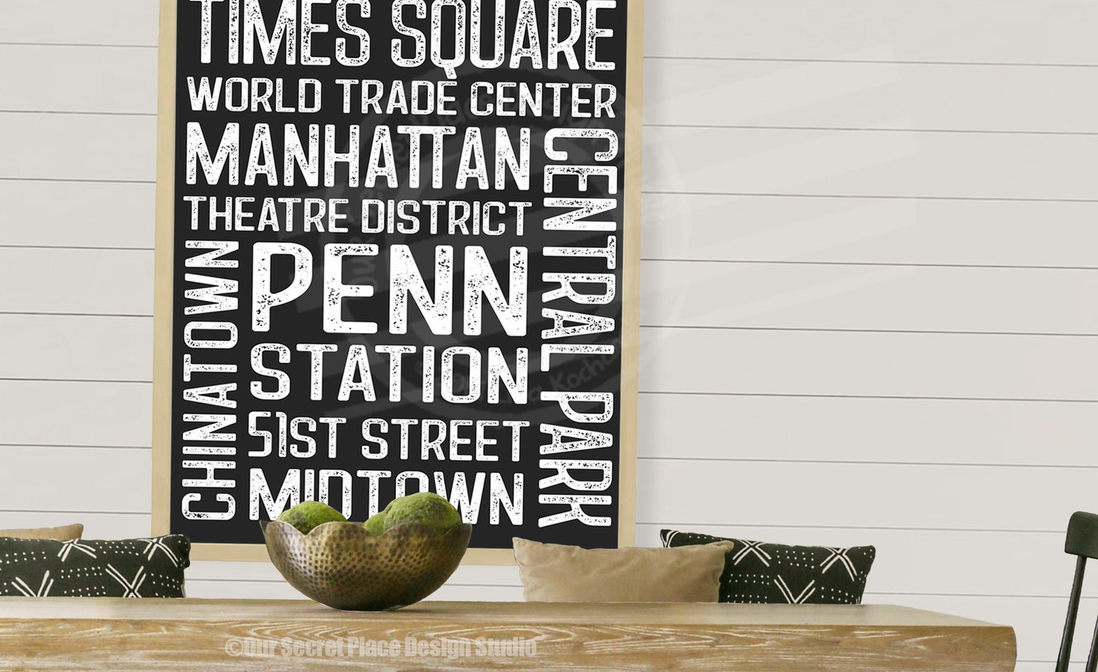 New York City Neighborhoods Subway Art Print NYC Transit Sign Canvas ...
