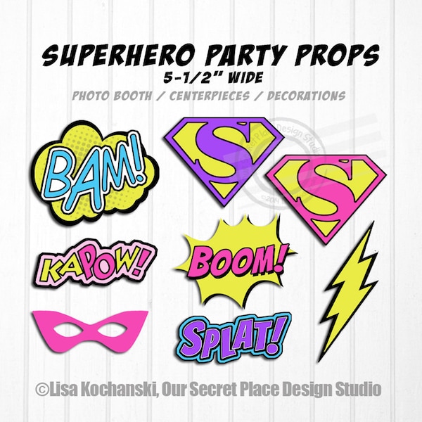 Superhero Photo Prop - Etsy